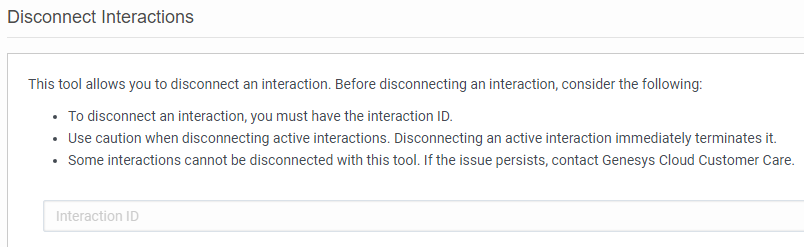 Disconnect a Genesys Cloud Interaction – Ayin IT Help Center